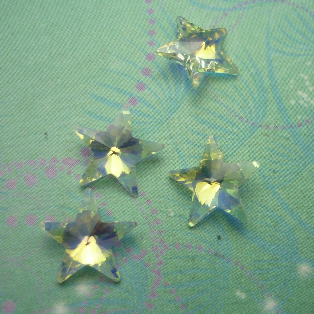 Big Swarovski Crystal Star Charm – AB – Charm for Memory Lockets ...